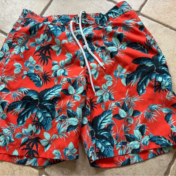 trunks | Swim | Trunks Mens Large Tropical Swim Board Shorts Red Blue ...